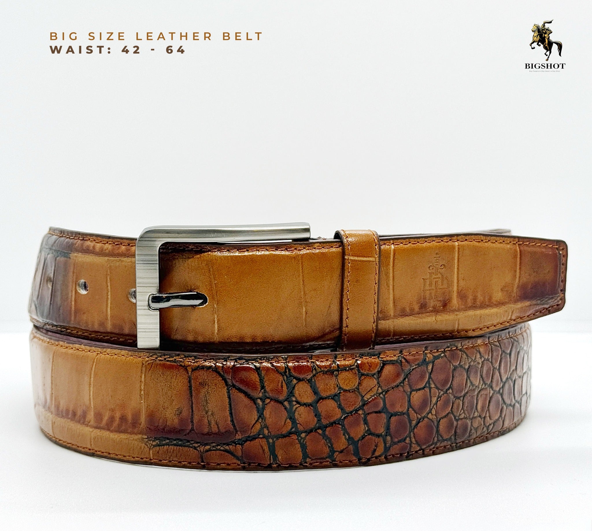 Leather Belt - Deep Light Brown – BIGSHOT Fashion